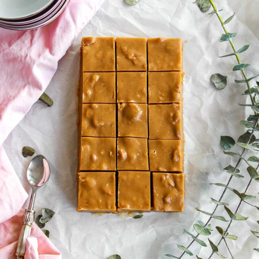 Super Easy Cookie Butter Fudge - Frosting and Fettuccine