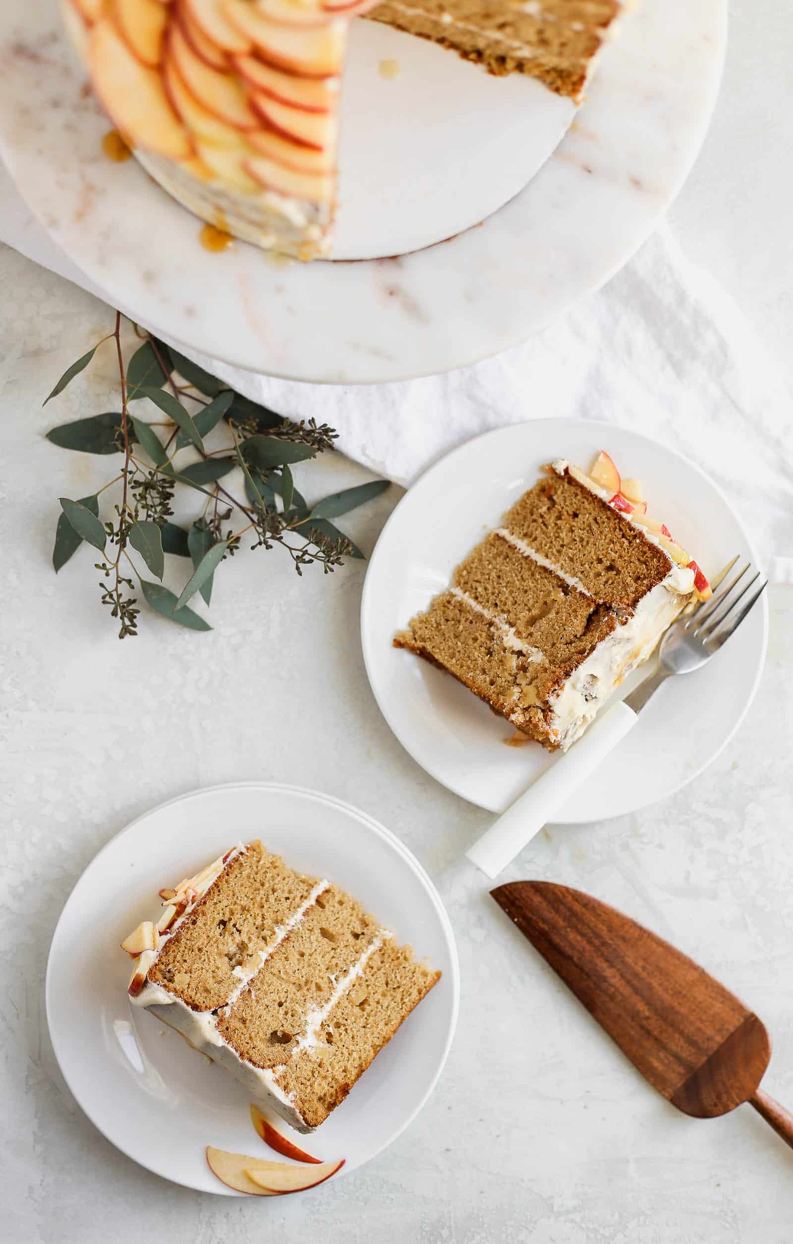 The Best Apple Cider Cake - Frosting & Fettuccine