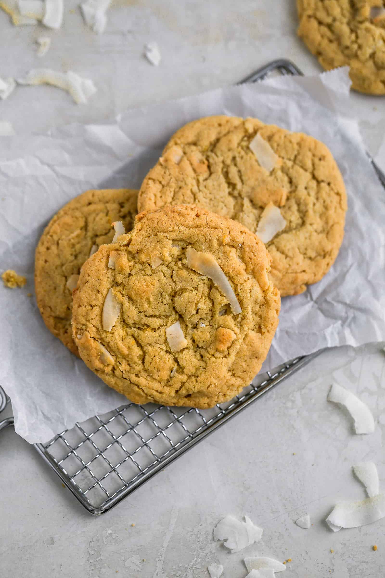 Chewy Lemon Coconut Cookies - Frosting and Fettuccine
