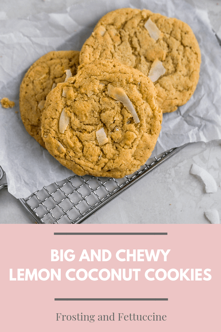 Chewy Lemon Coconut Cookies - Frosting and Fettuccine