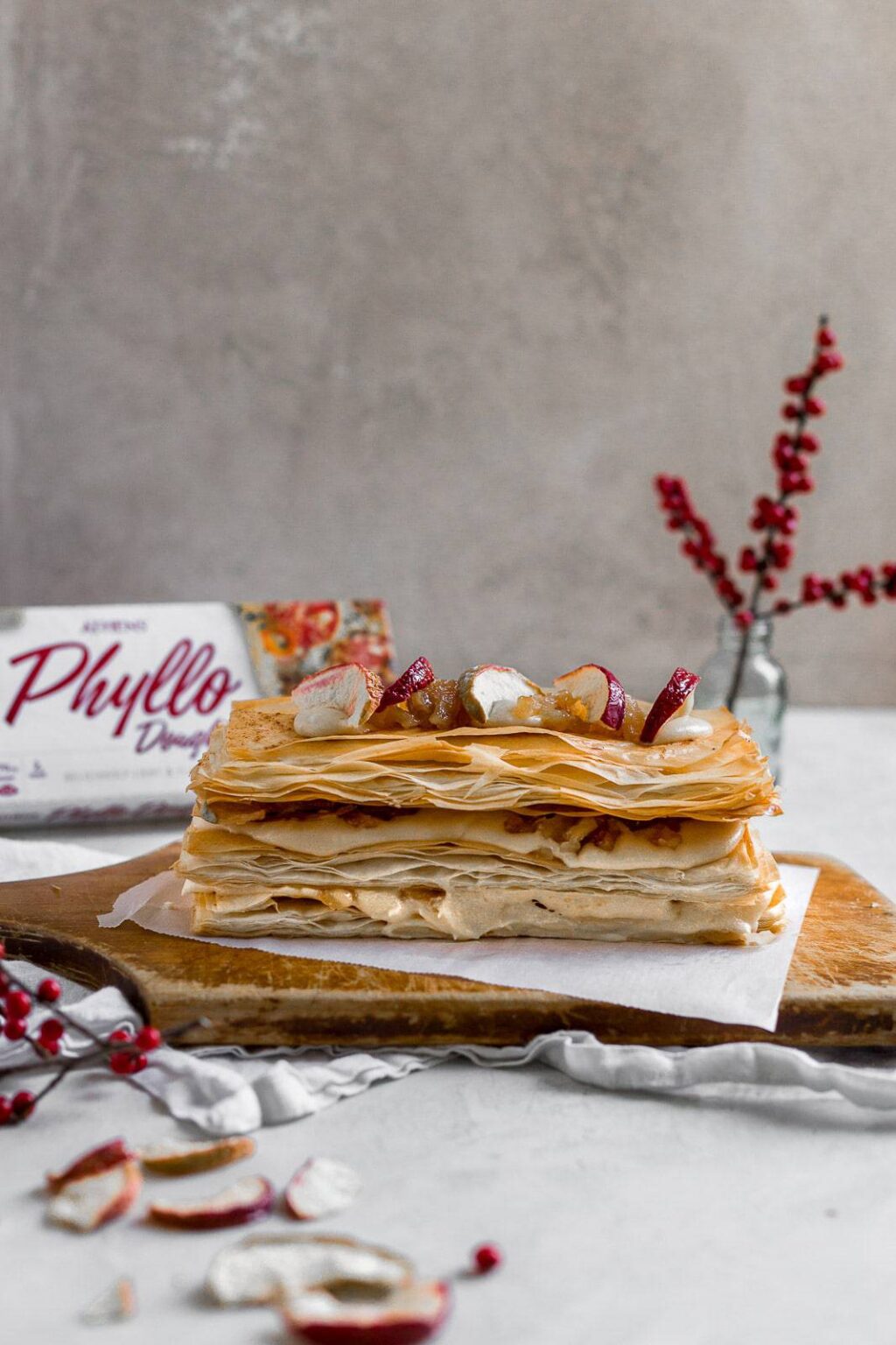 Napoleon Dessert with Caramel Filling - Frosting and Fettuccine