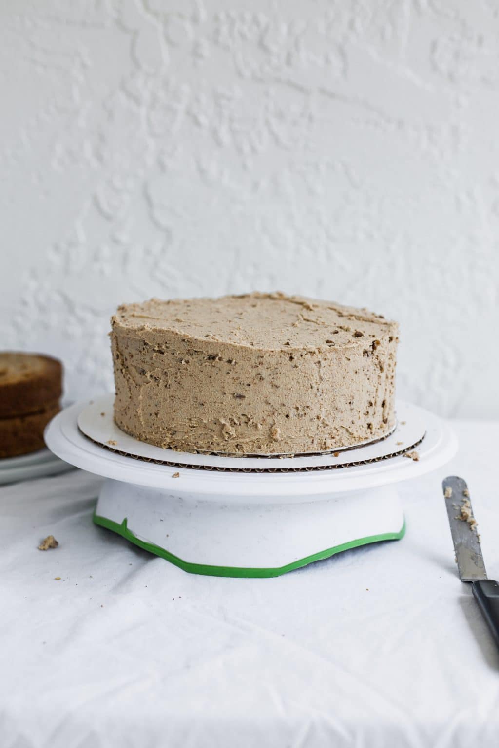 How to Bake & Stack a Two Tier Cake - Frosting and Fettuccine