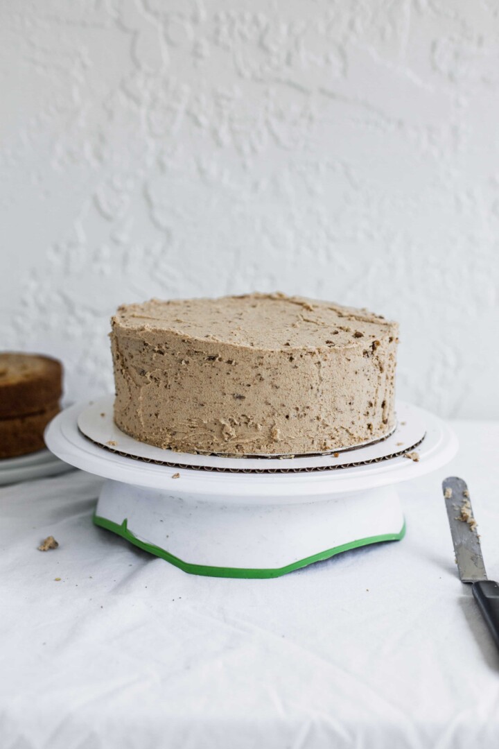 How to Bake & Stack a Two Tier Cake - Frosting and Fettuccine