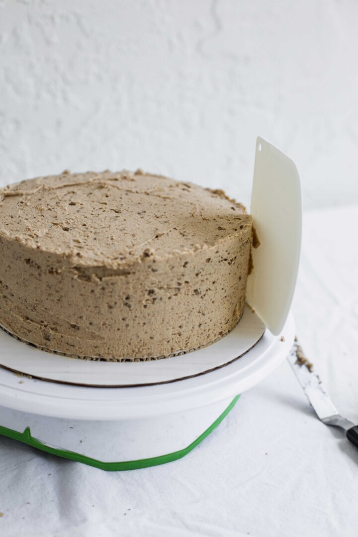 How to Bake & Stack a Two Tier Cake - Frosting and Fettuccine