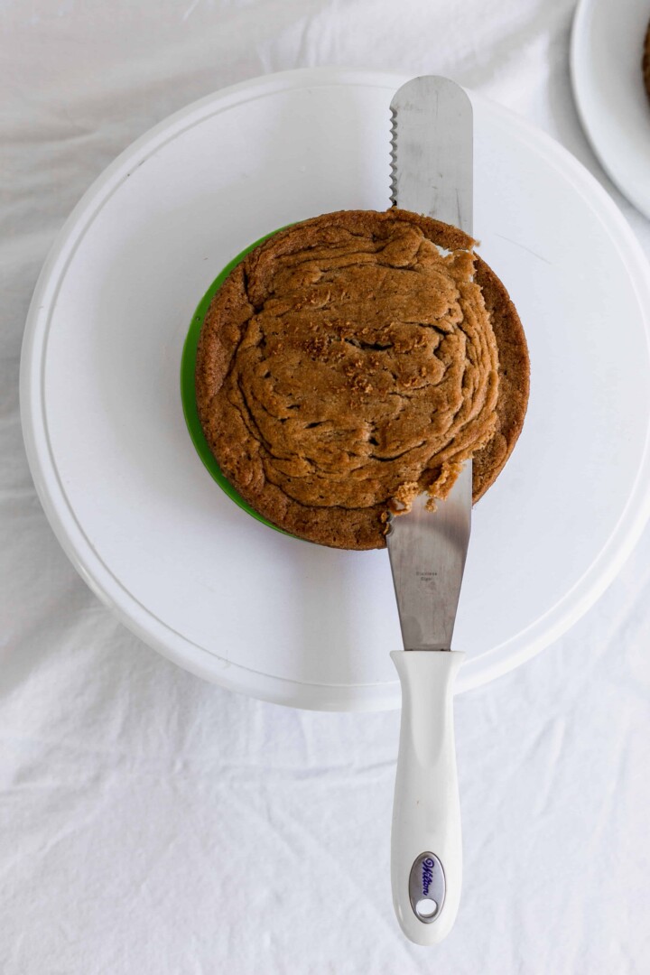 How to Bake & Stack a Two Tier Cake - Frosting and Fettuccine