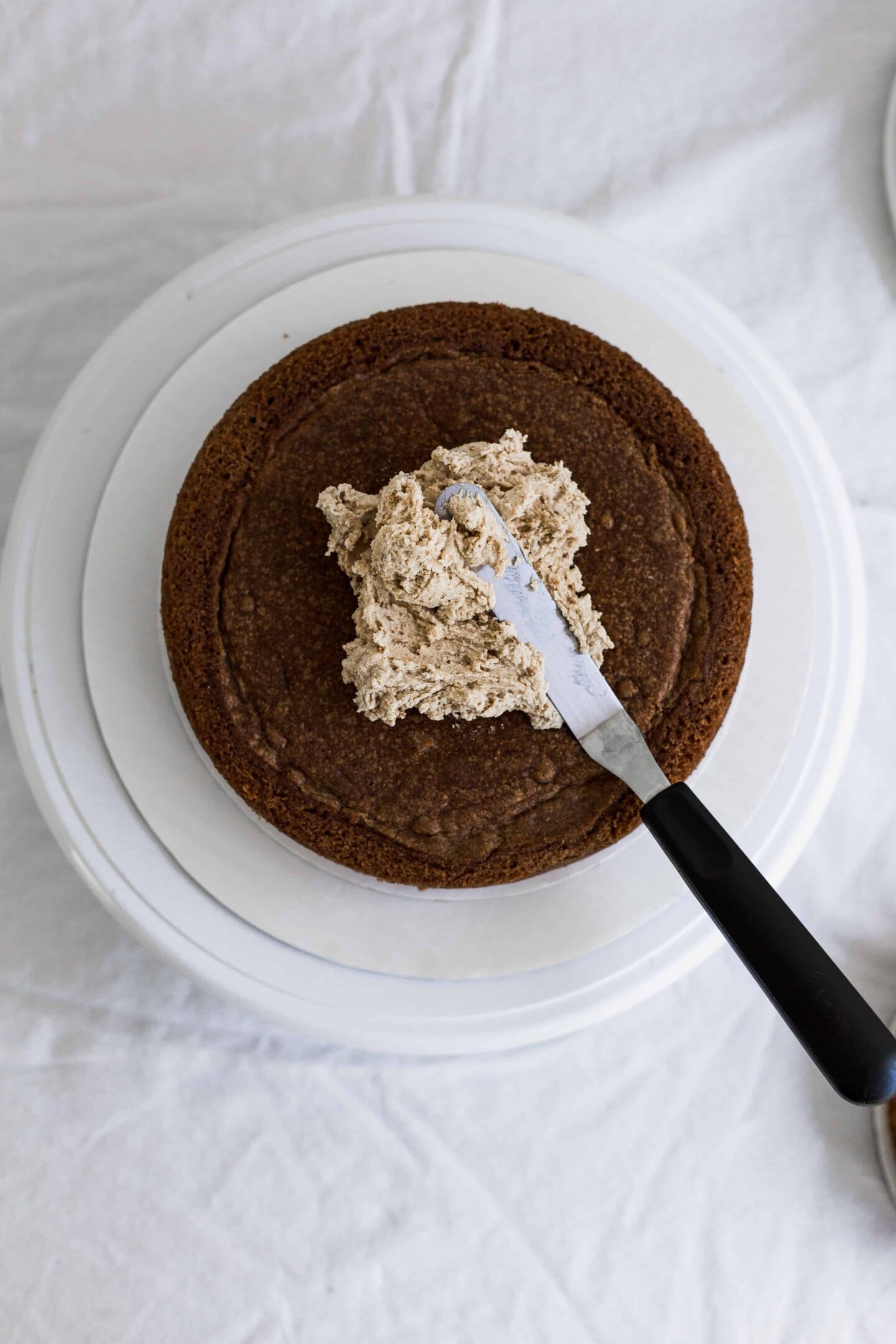 How to Bake & Stack a Two Tier Cake - Frosting and Fettuccine