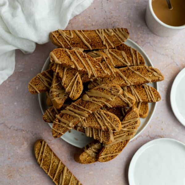 Crispy Iced Gingerbread Biscotti - Frosting and Fettuccine