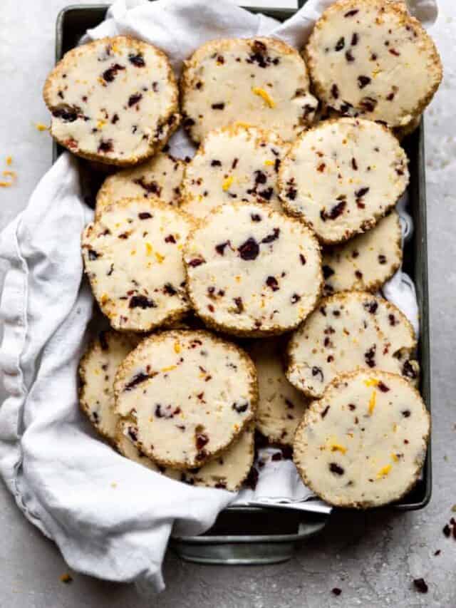 Orange Cranberry Shortbread Cookie Recipe - Frosting & Fettuccine