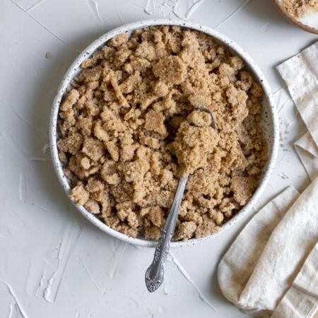 Easy Streusel Crumb Topping (No Nuts or Oats) - Frosting and Fettuccine
