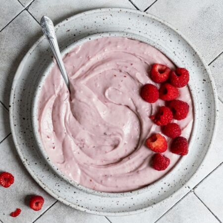 Raspberry Cream Cheese Frosting (Made with Jam!) - Frosting and Fettuccine