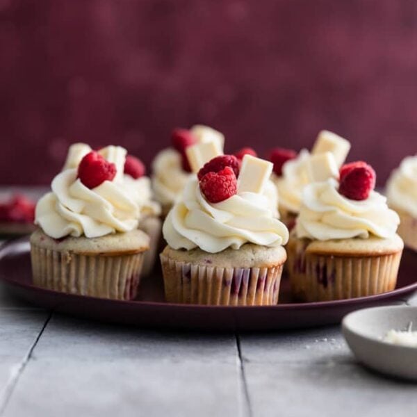 The Best White Chocolate Raspberry Cupcakes - Frosting and Fettuccine