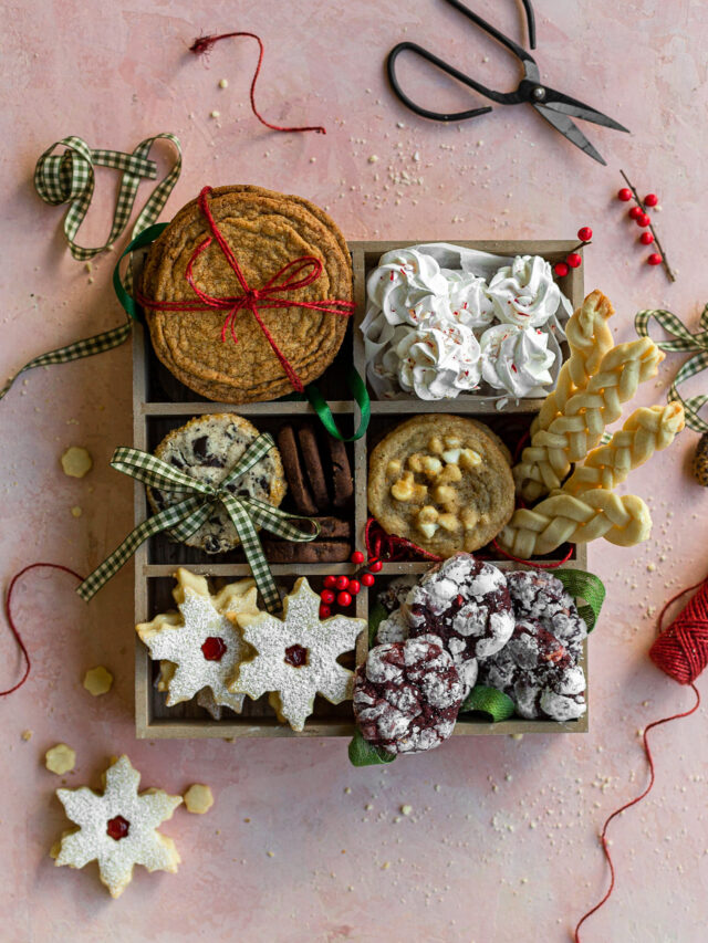 How to Make a DIY Holiday Cookie Gift Box - Frosting & Fettuccine