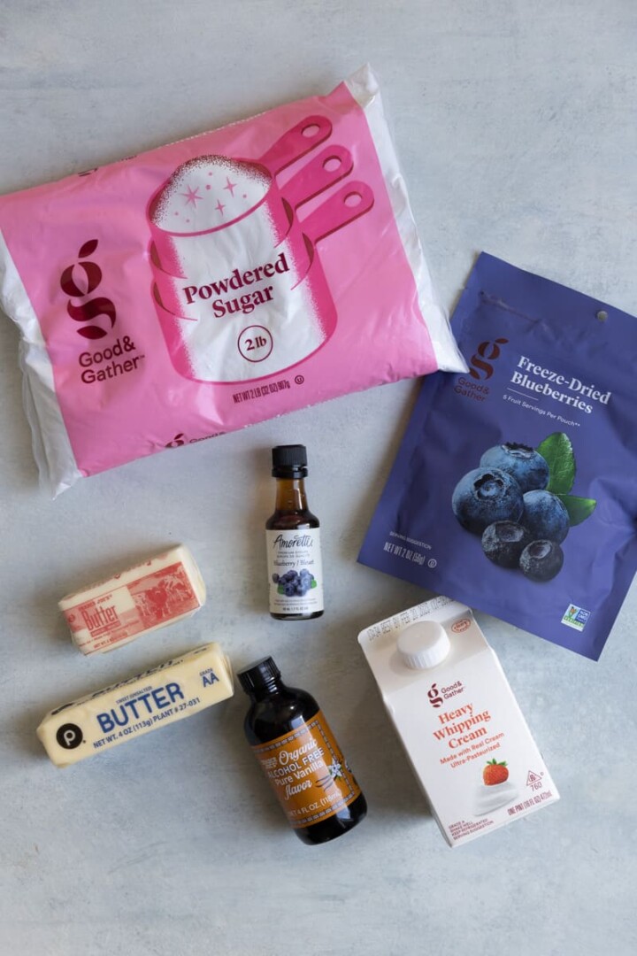 Fluffy and Easy Blueberry Frosting - Frosting and Fettuccine