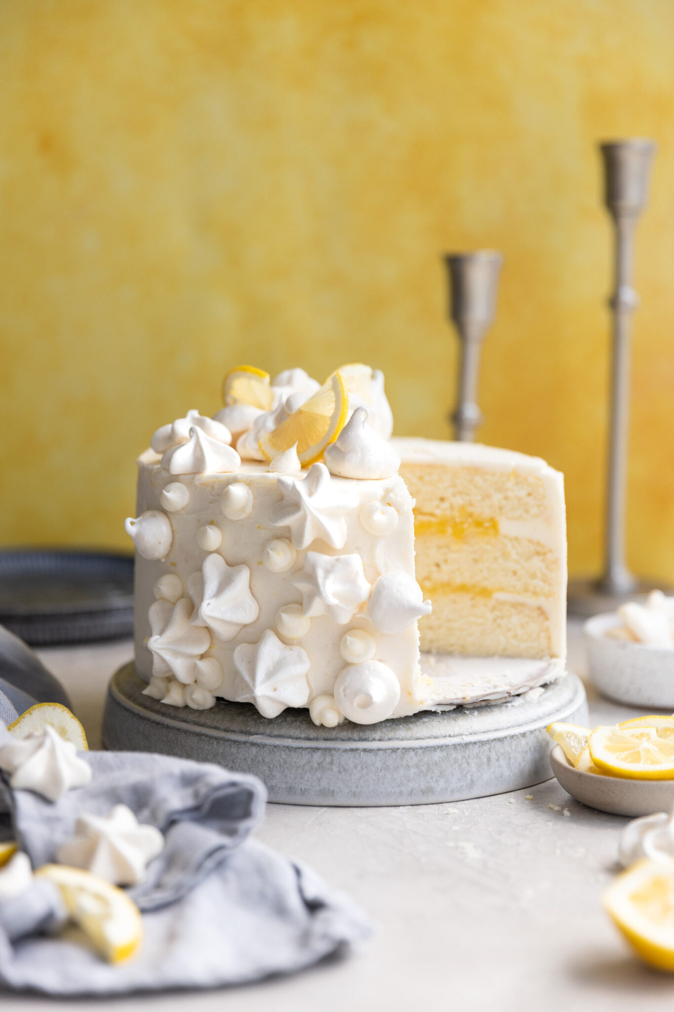 Moist and Zesty Lemon Curd Cake - Frosting and Fettuccine
