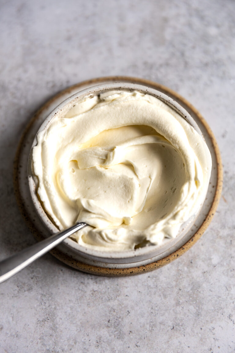 Airy Whipped Cream Cheese Frosting - Frosting and Fettuccine