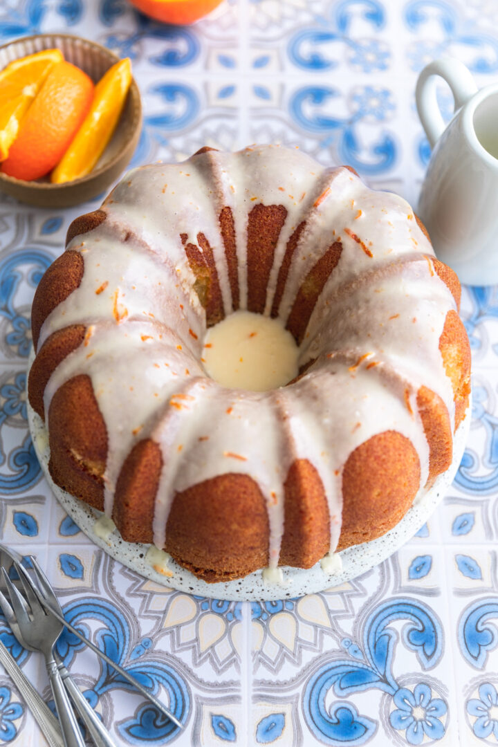 Moist and Simple Orange Bundt Cake - Frosting and Fettuccine