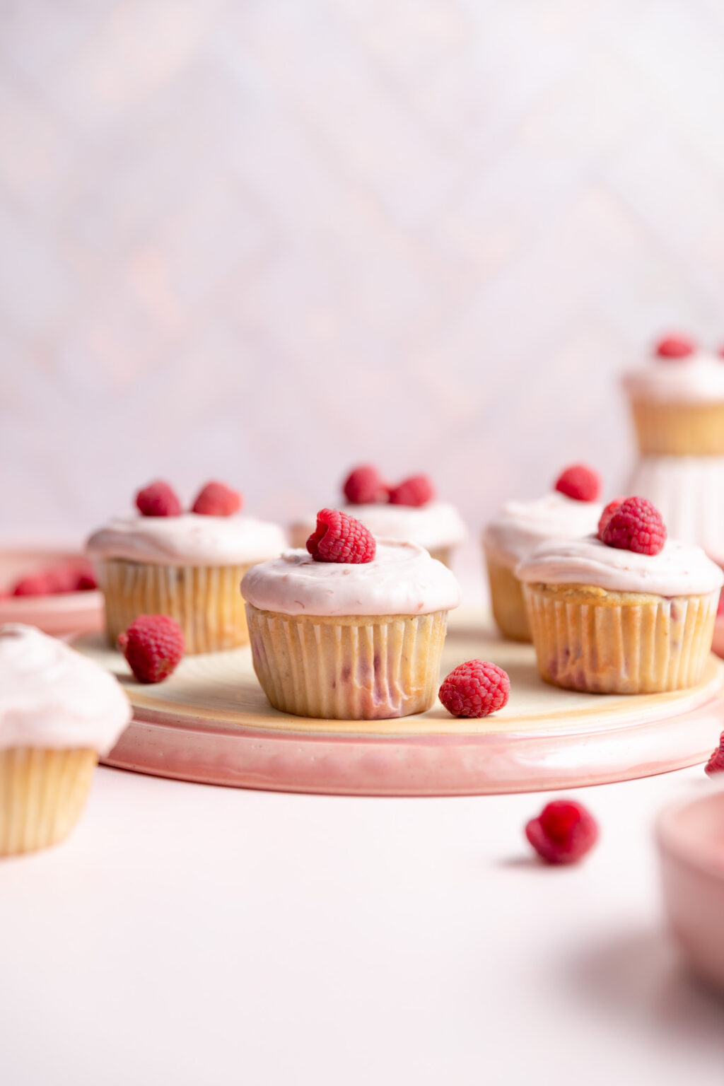 From Scratch Moist Raspberry Cupcakes - Frosting and Fettuccine