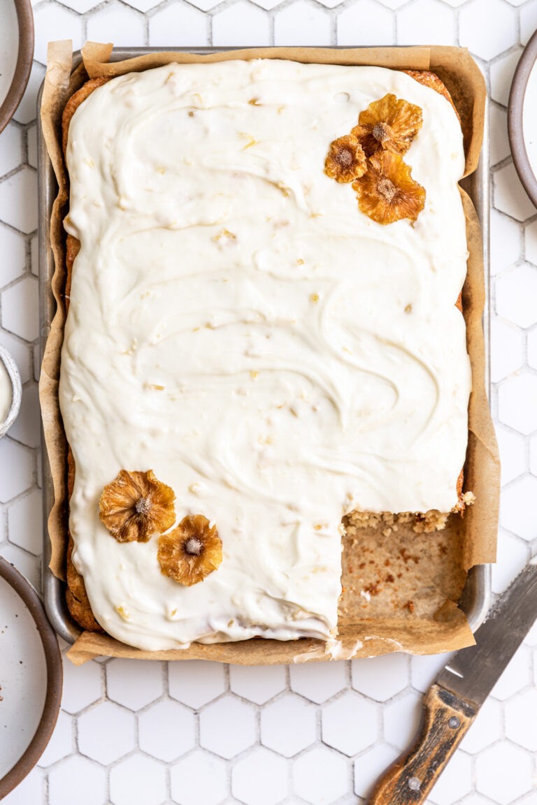Moist Pineapple Cake with Cream Cheese Frosting - Frosting and Fettuccine