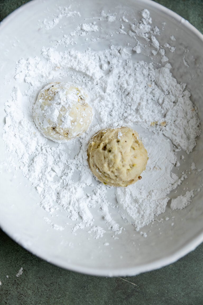 3 Ingredient Easy Snowball Cookies - Frosting and Fettuccine