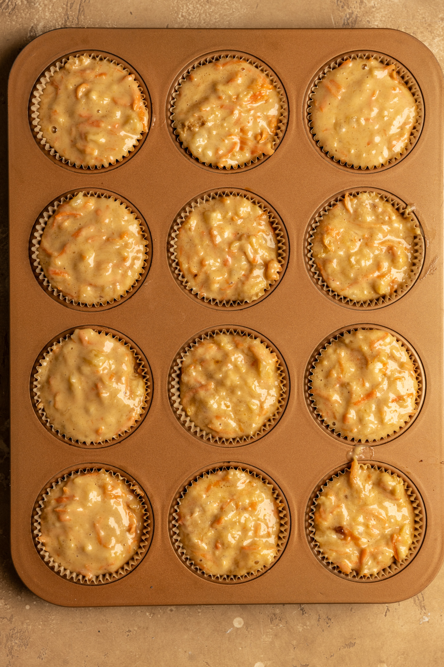 Kid loving Carrot Pineapple Muffins - Frosting and Fettuccine