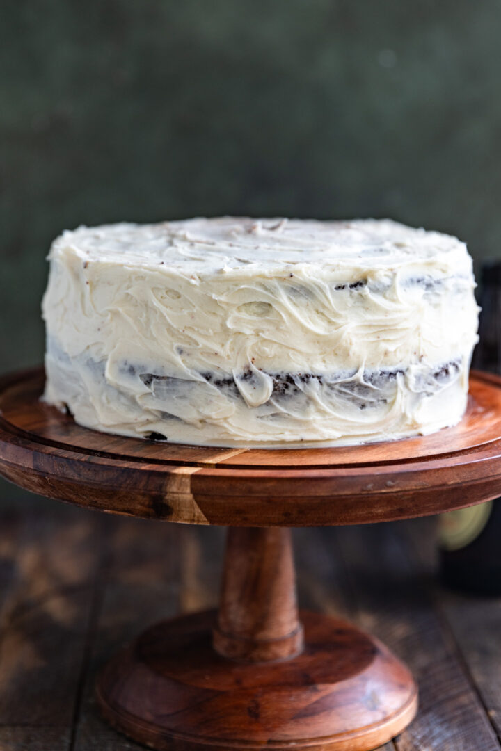 Easy Guinness Chocolate Cake with Baileys Frosting - Frosting and Fettuccine