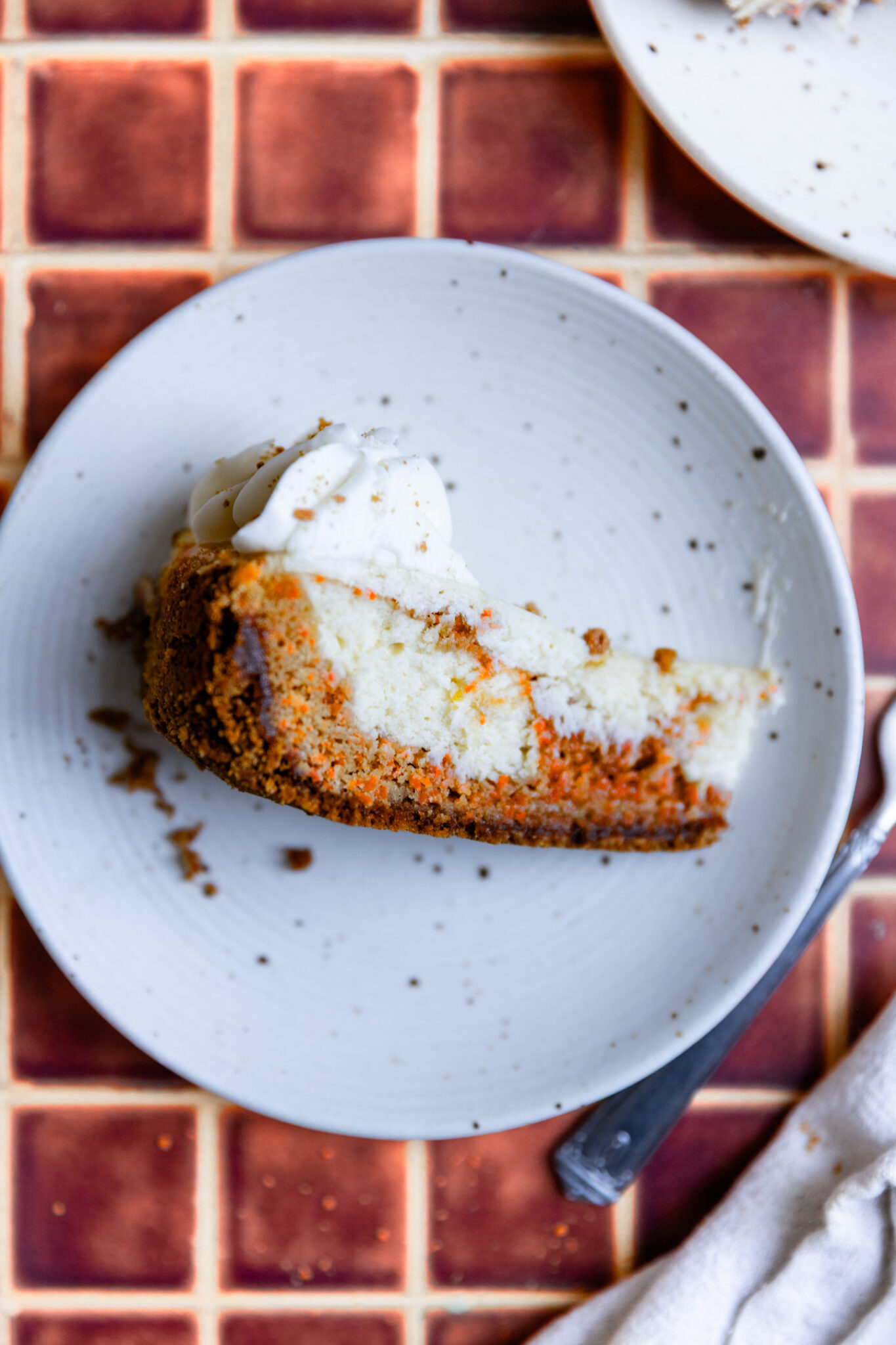 Easy and Impressive Carrot Cake Cheesecake - Frosting and Fettuccine